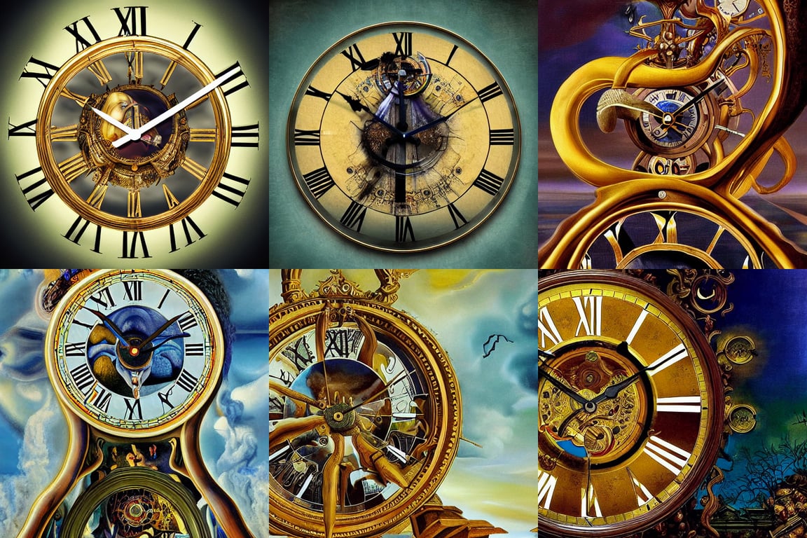 Salvador Dali Wallpaper Clocks
