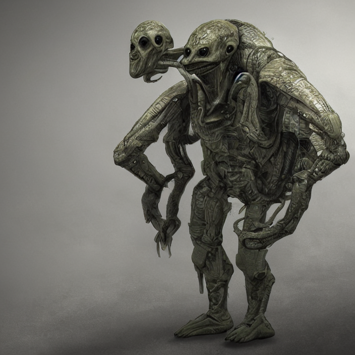 prompthunt: lone alien suited being, 4 limbs and civilized behavior ...