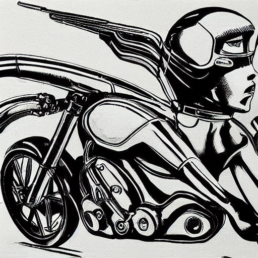 How To Draw A Cool Motorcycle