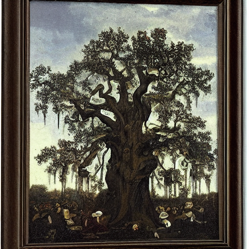Gothic Tree Painting