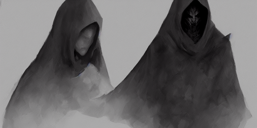 Cloaked Figure Silhouette