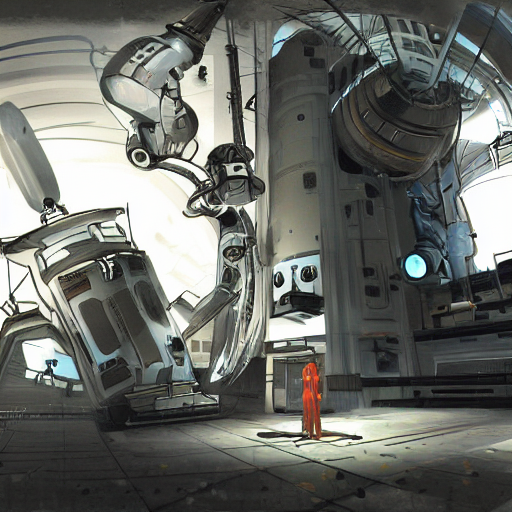 Portal Concept Art Glados