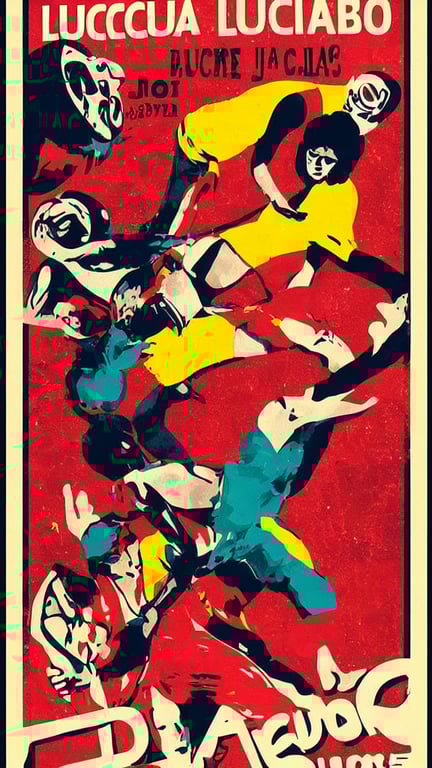 Vintage Lucha Libre Poster