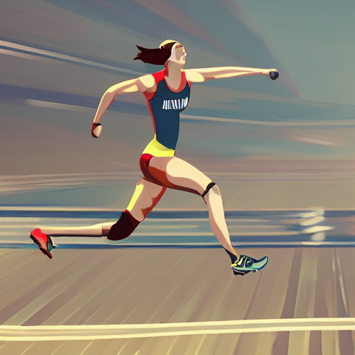 Cartoons Of Female Track Athletes