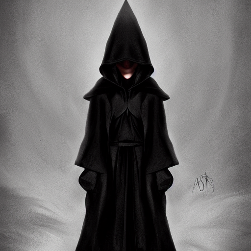 Mysterious Hooded Woman