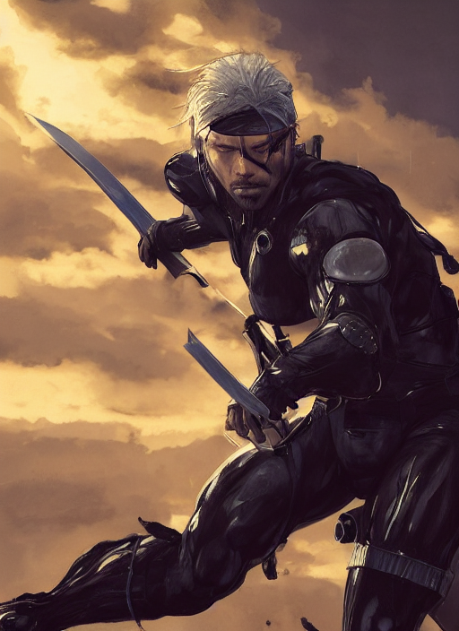 Metal Gear Rising Raiden Render