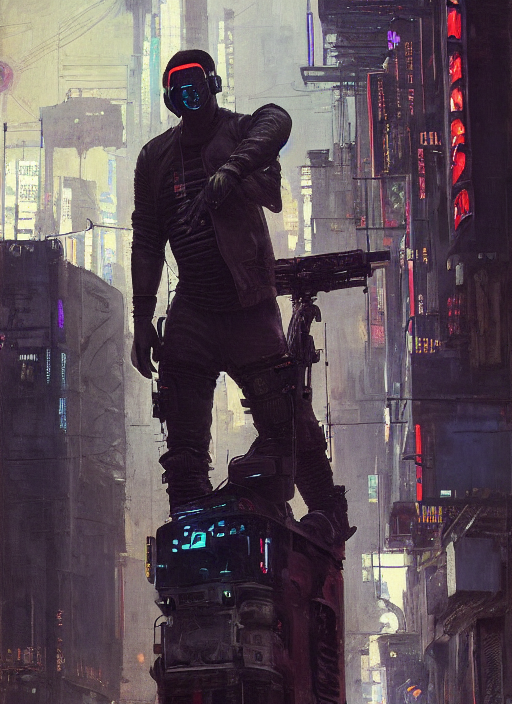 prompthunt: chubby chuck as a cyberpunk assassin in a cyberpunk stealth ...