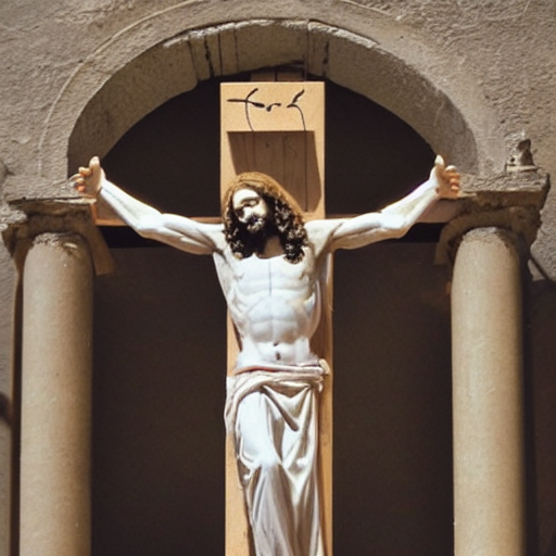 Jesus Thumbs Up Statue