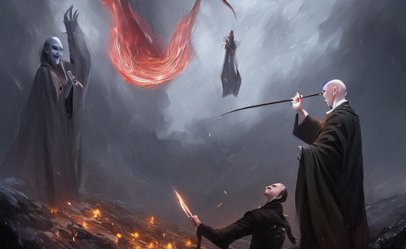 Dumbledore Vs Voldemort Fan Art