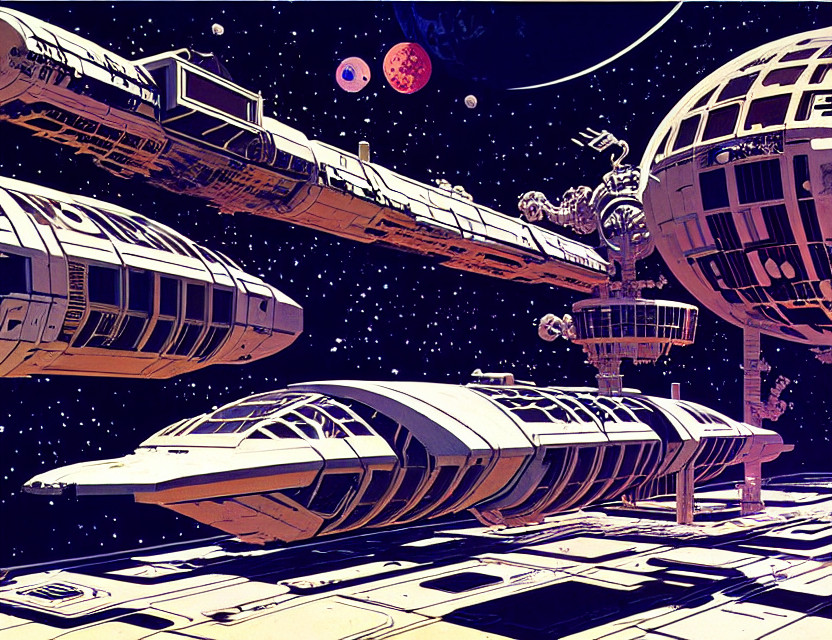 Syd Mead Space Station Concept
