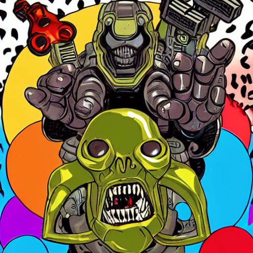 prompthunt: doom guy gives surprise birthday party to demon, doom ...