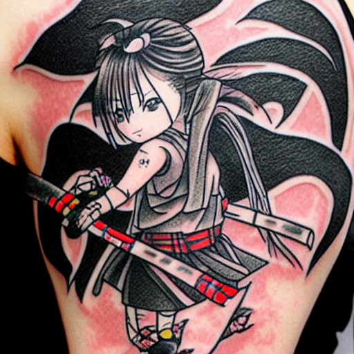 Ninja Girl Tattoo