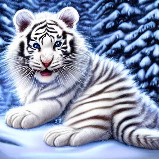 Baby White Tiger Wallpaper