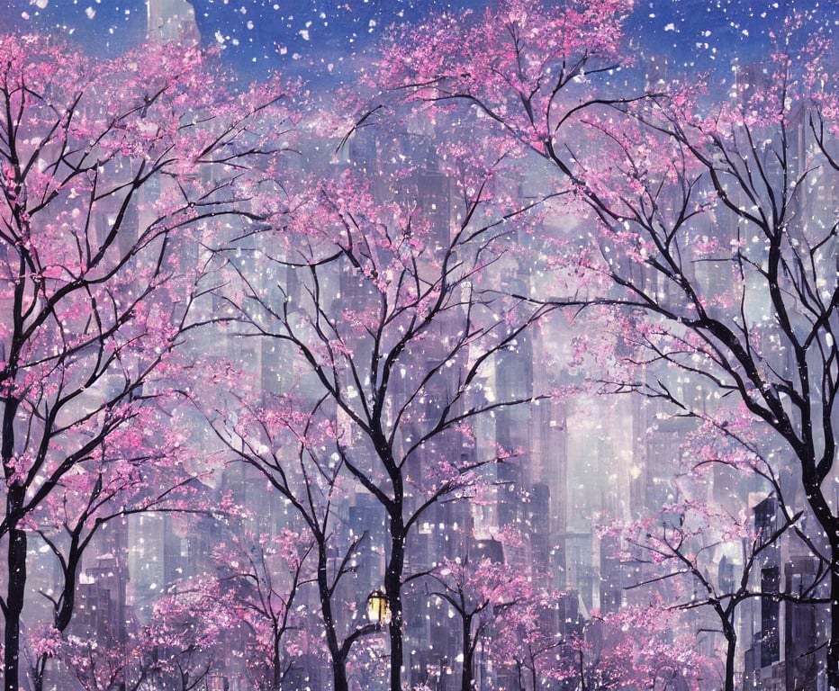 Anime Cherry Blossom Tree Background