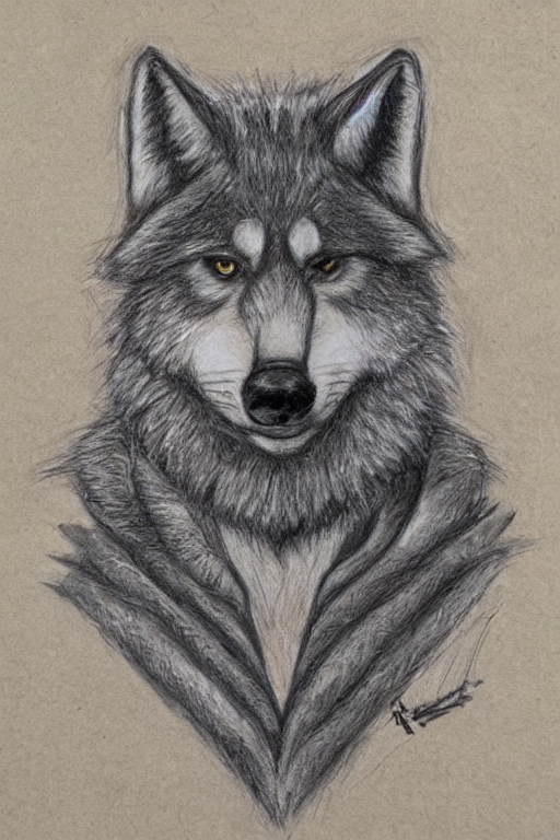 How To Draw A Realistic Wolf Body