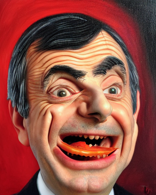Rowan Atkinson Mr Bean Face