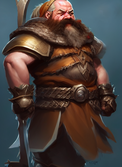 prompthunt: character concept art of a dwarf warrior, key visual ...
