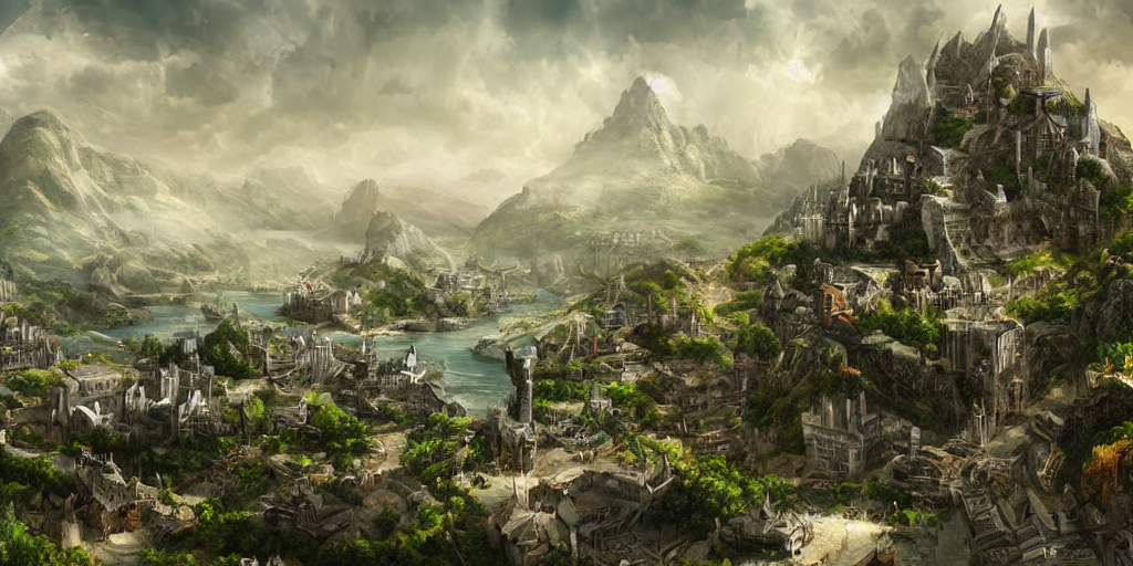 Fantasy Mountain City