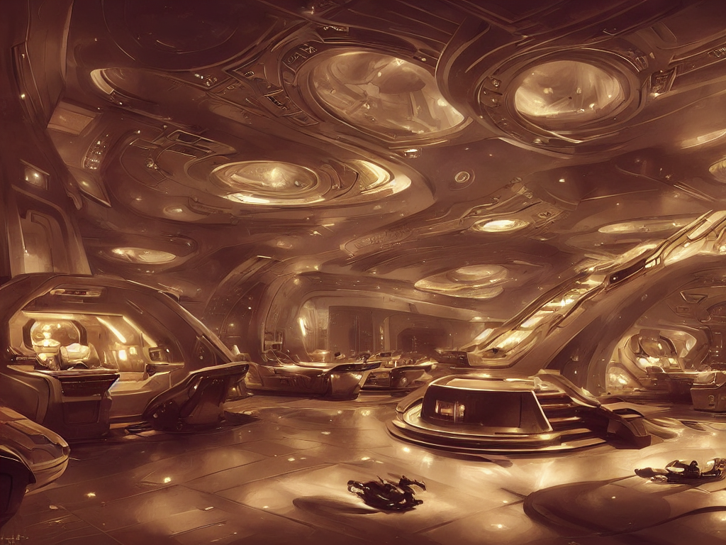 Starship Interior Concept Art