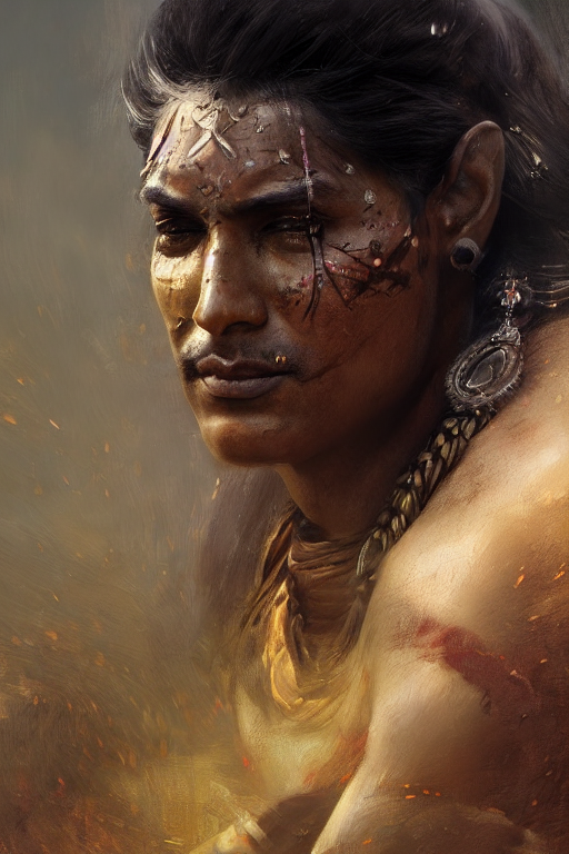 Indian Warrior Concept Art