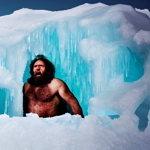 Caveman In Ice