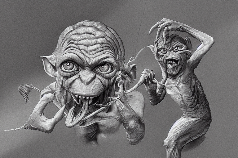 Gollum Cartoon Drawing