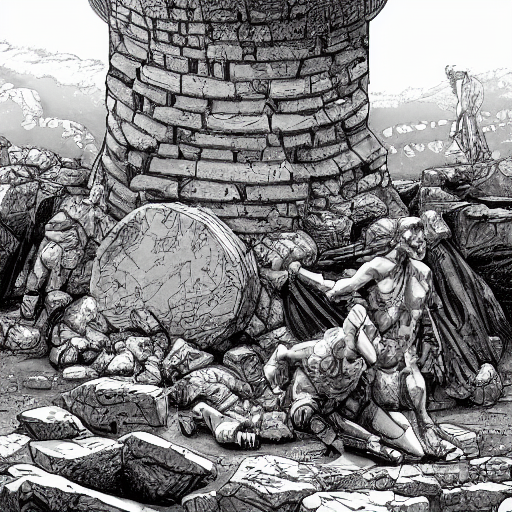 Stone Well Drawing