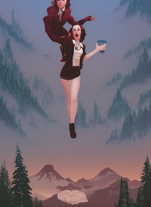 prompthunt: twin peaks poster artwork by michael whelan, tomer hanuka ...