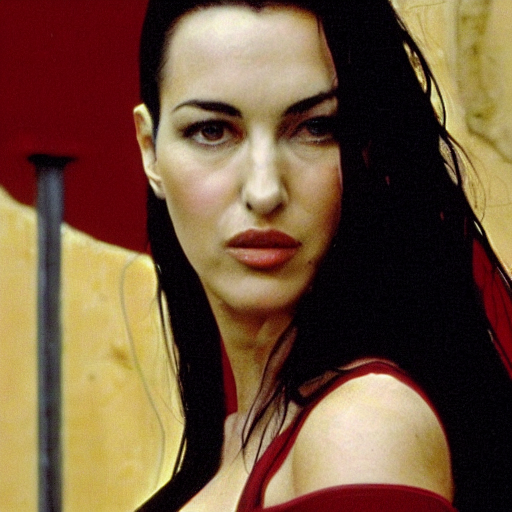 Monica Bellucci Matrix Red Dress
