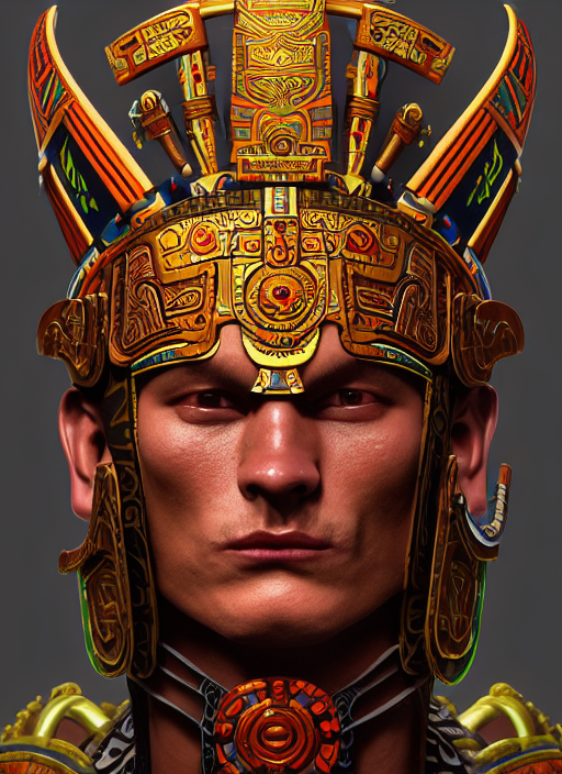 Ancient Aztec Warrior Art