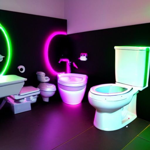 prompthunt: RGB gaming toilet
