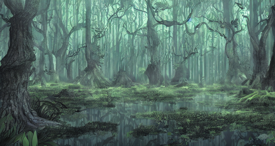 Dark Enchanted Forest Wallpaper