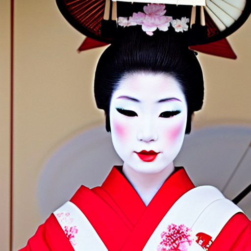 Geisha Makeup Lips