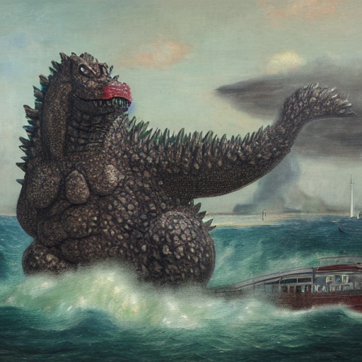 Godzilla 2022 Painting