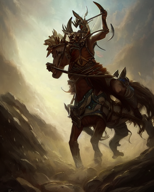 Centaur Warrior Drawing