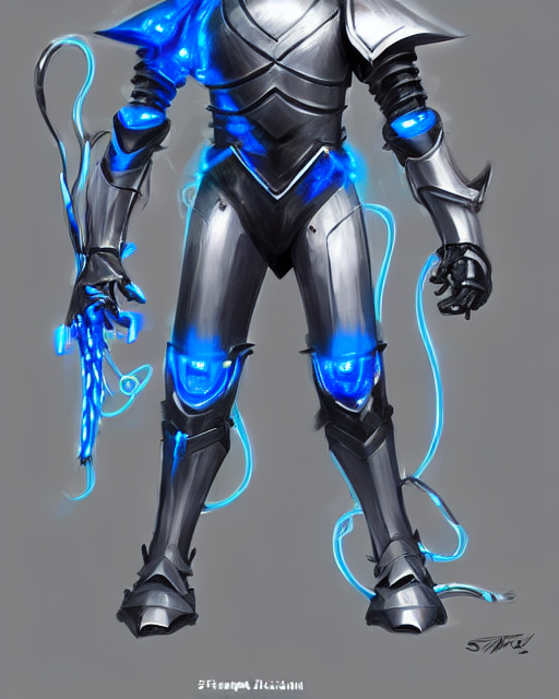 Futuristic Knight Concept Art