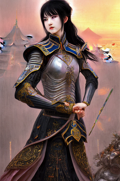 Chinese Warrior Fantasy Art