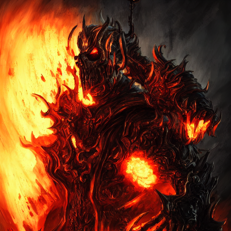 Fire Demon Concept Art