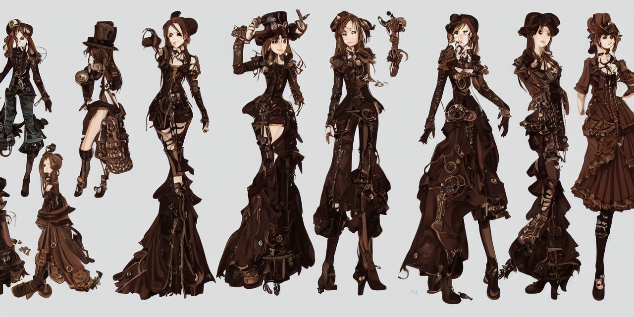 Steampunk Character Concept Art