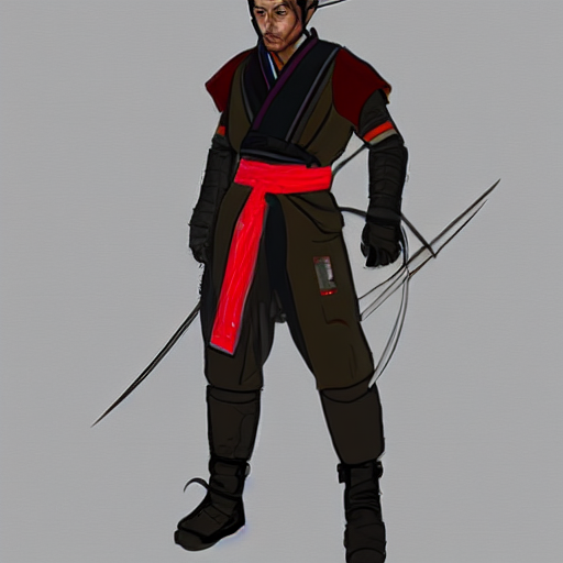 prompthunt: a highly detailed space samurai. concept art. 8 k