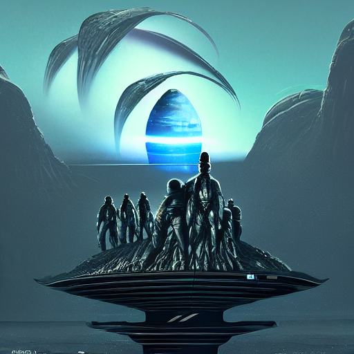 Alien Spaceships Art