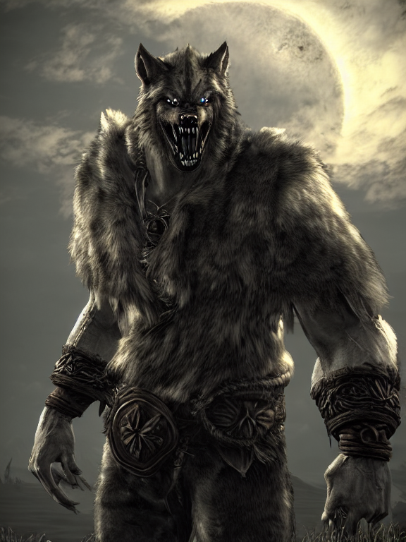 Skyrim Werewolf Concept Art