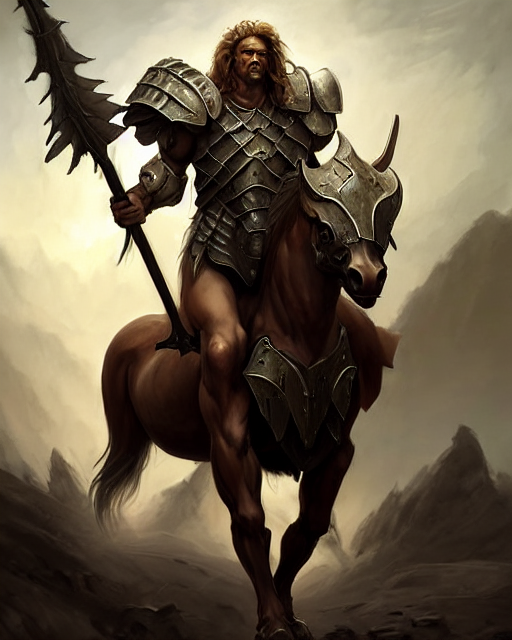 Centaur Warrior Drawing