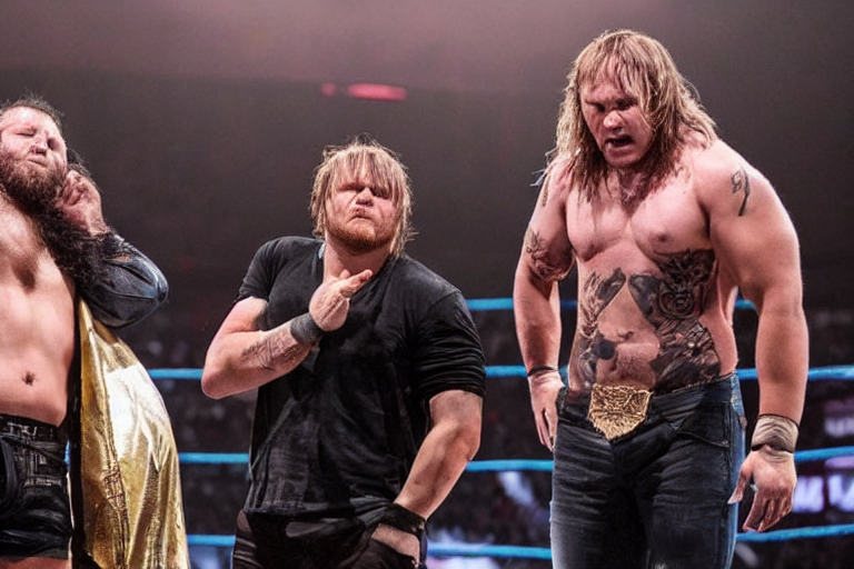 Jon Moxley Pink Hair