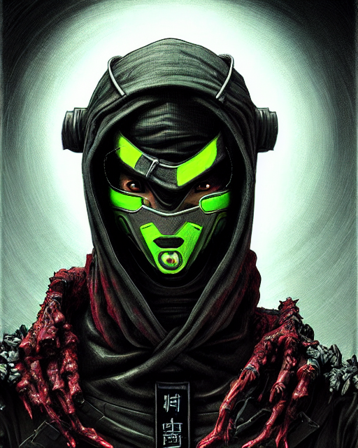 Cyber Ninja Concept Art