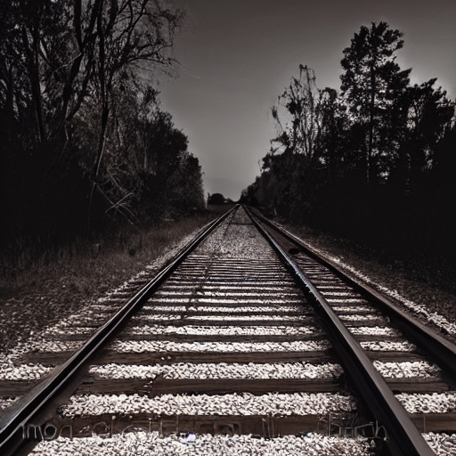 Midnight Train Tracks