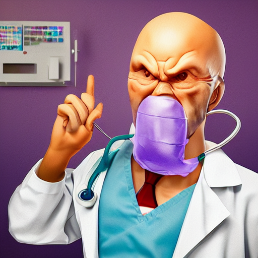 Evil Doctor With Glove