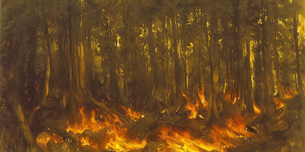Forest Fire Drawing