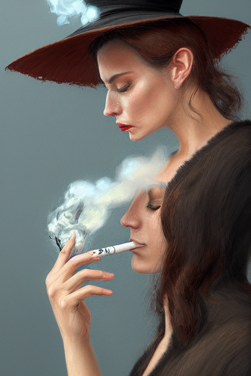 Cigarette Smoke Girl Sad
