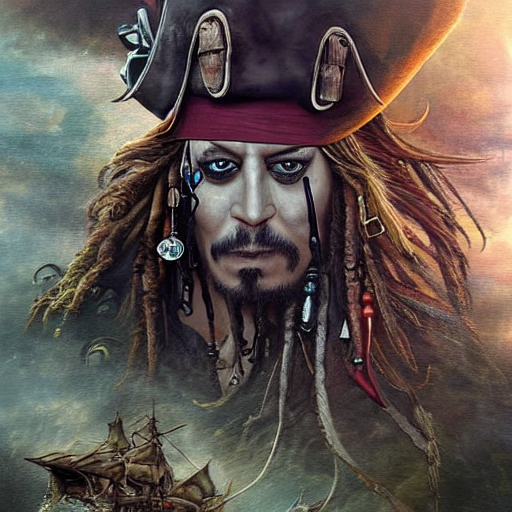 Jack Sparrow Face Paint